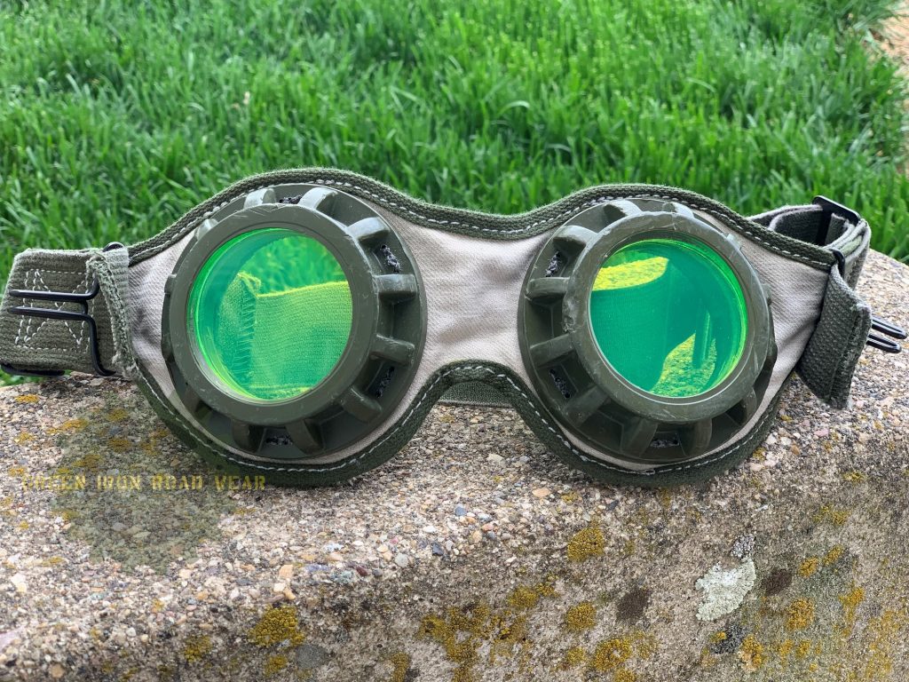 Road Burn Visors, Costume Goggles (Alpha_Version) | Green Iron Road Wear