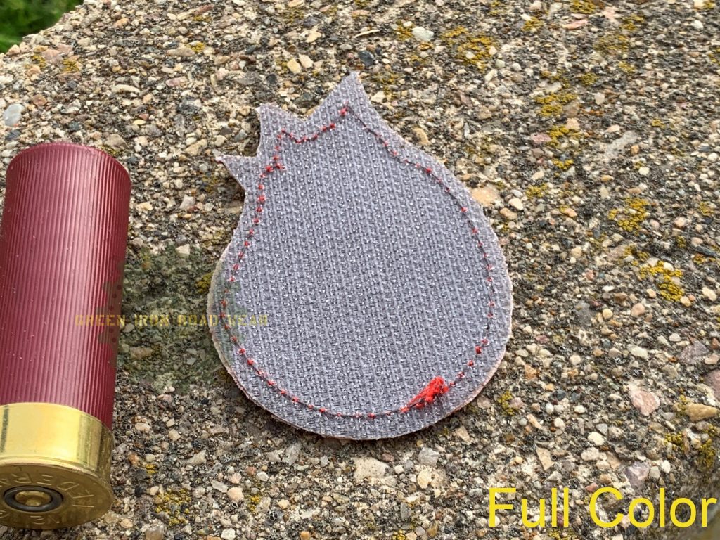 Fireball Embroidered Patch | Green Iron Road Wear