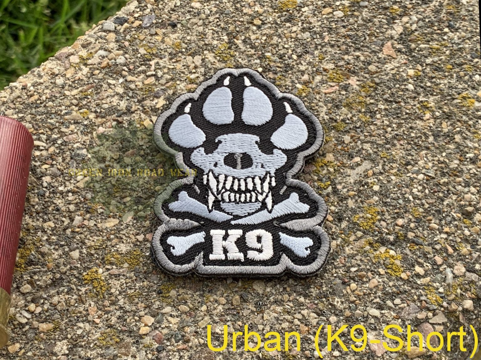 K9-Short Embroidered Morale Patch | Green Iron Road Wear