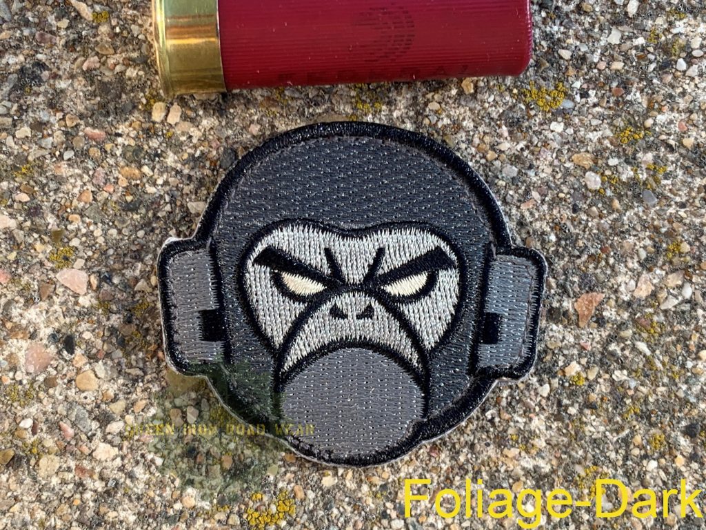 Monkey Head Embroidered Patch – Green Iron Road Wear