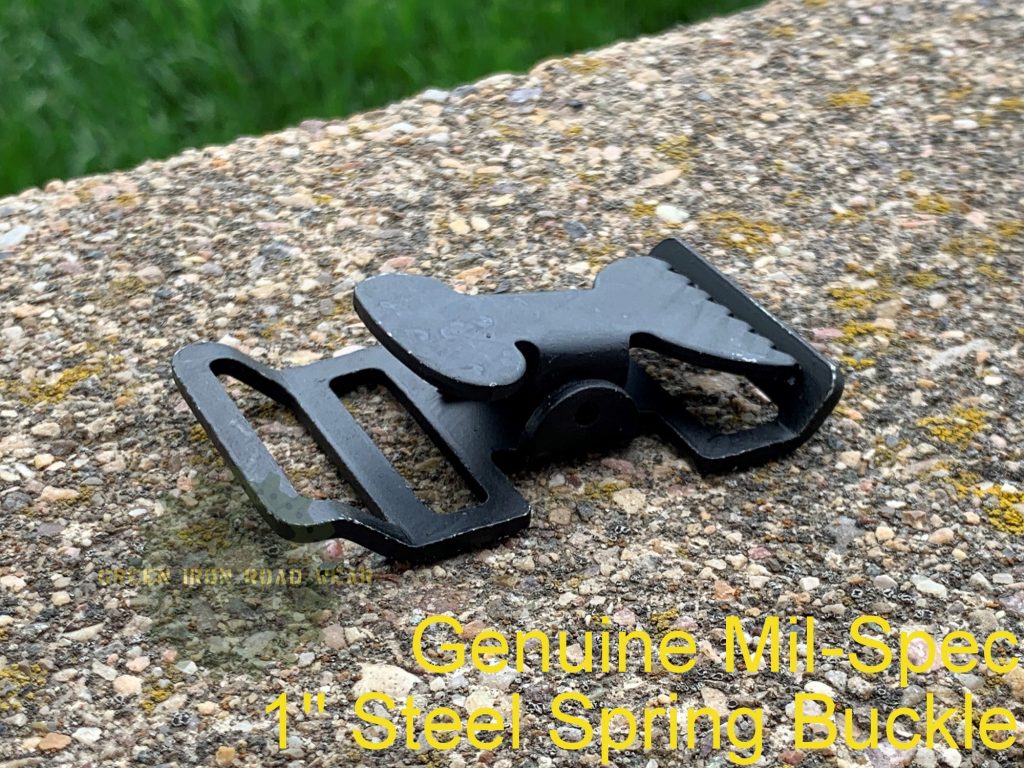 1″ (25mm) Steel Spring Clamp Buckle, qty 5 | Green Iron Road Wear