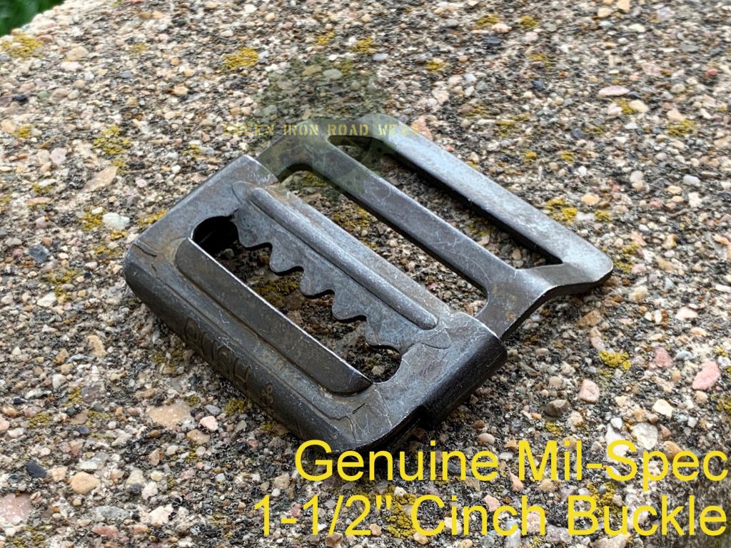 1-1/2″ (38mm) Steel Cinch Lock Buckle, qty 5 | Green Iron Road Wear