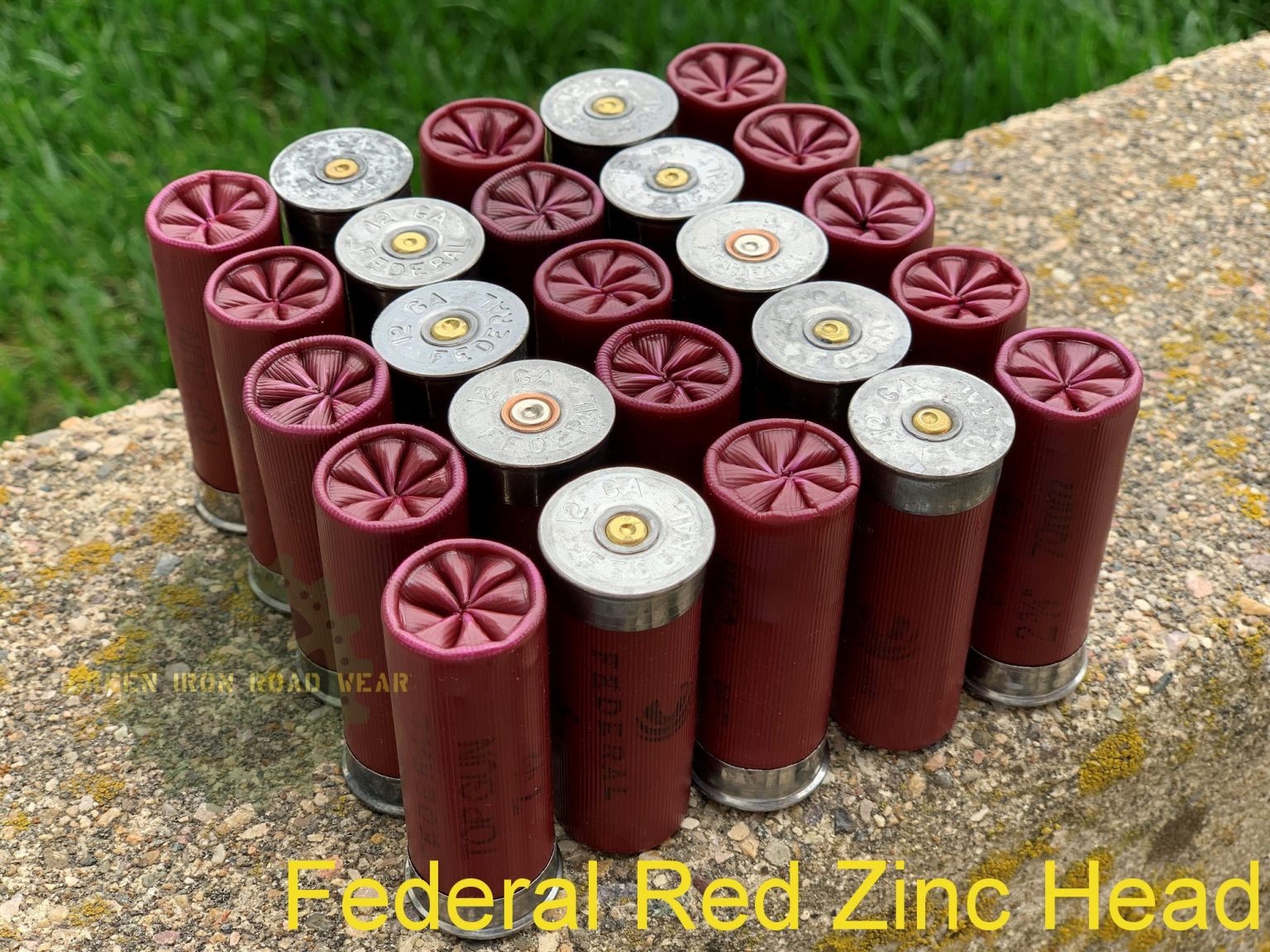 DUMMY 12 Gauge Shotgun Shell – Federal Red, Zinc Head | Green Iron Road ...