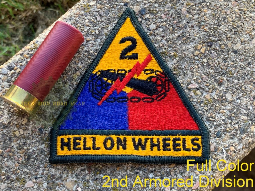 U.S. Army Armored Division Embroidered Patches | Green Iron Road Wear