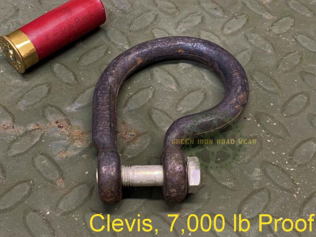 Clevis, Shackle for Trailers/Rigging/Containers/Shelters, 7,000 lb ...