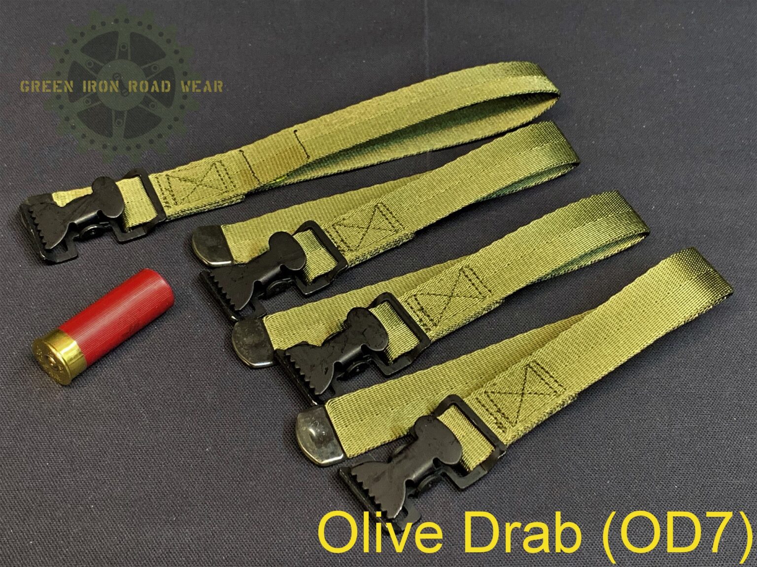 Military Pioneer Tool Rack Straps | Green Iron Road Wear