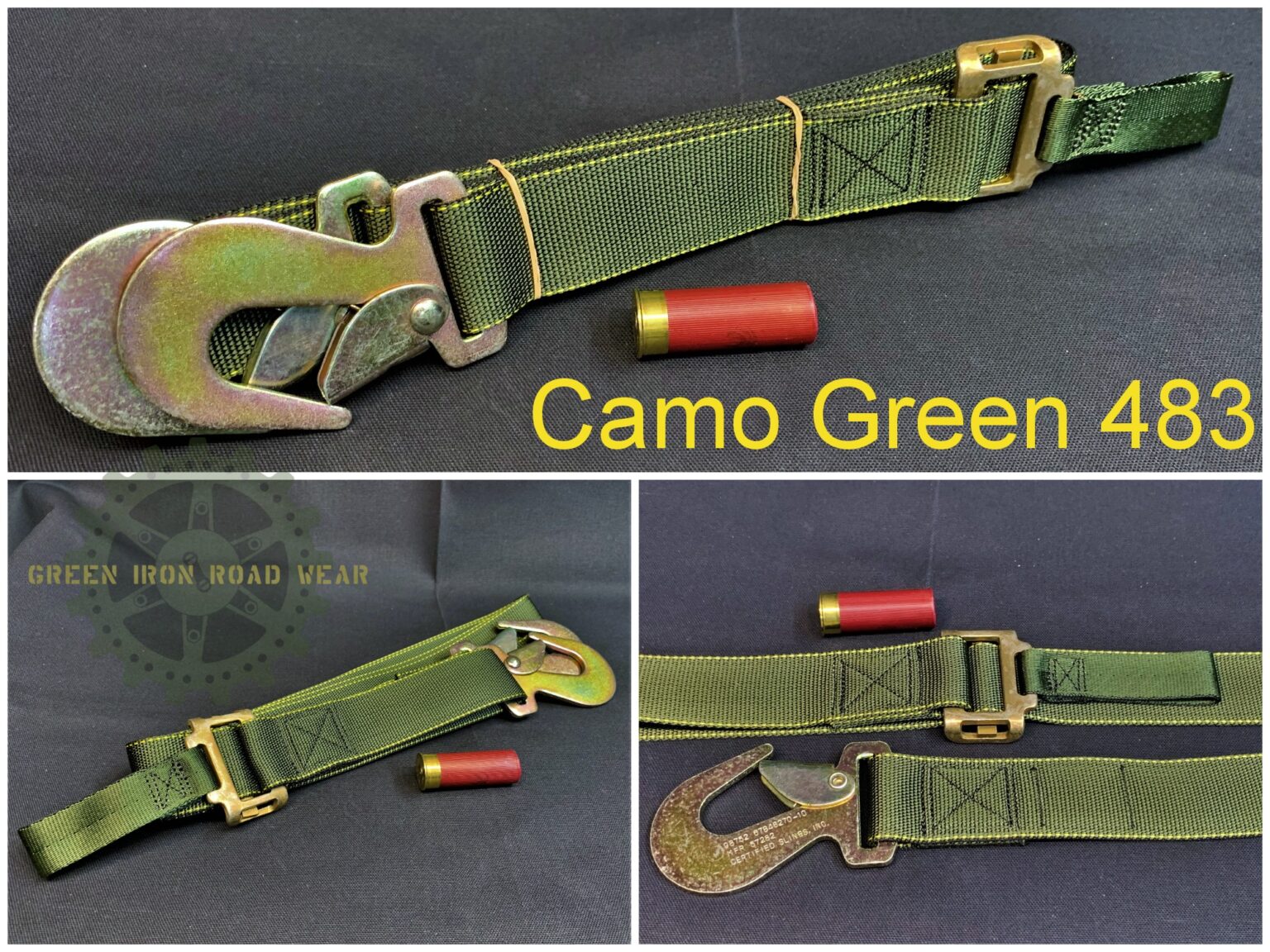 Troop Seat Safety Strap for Military Cargo Trucks | Green Iron Road Wear