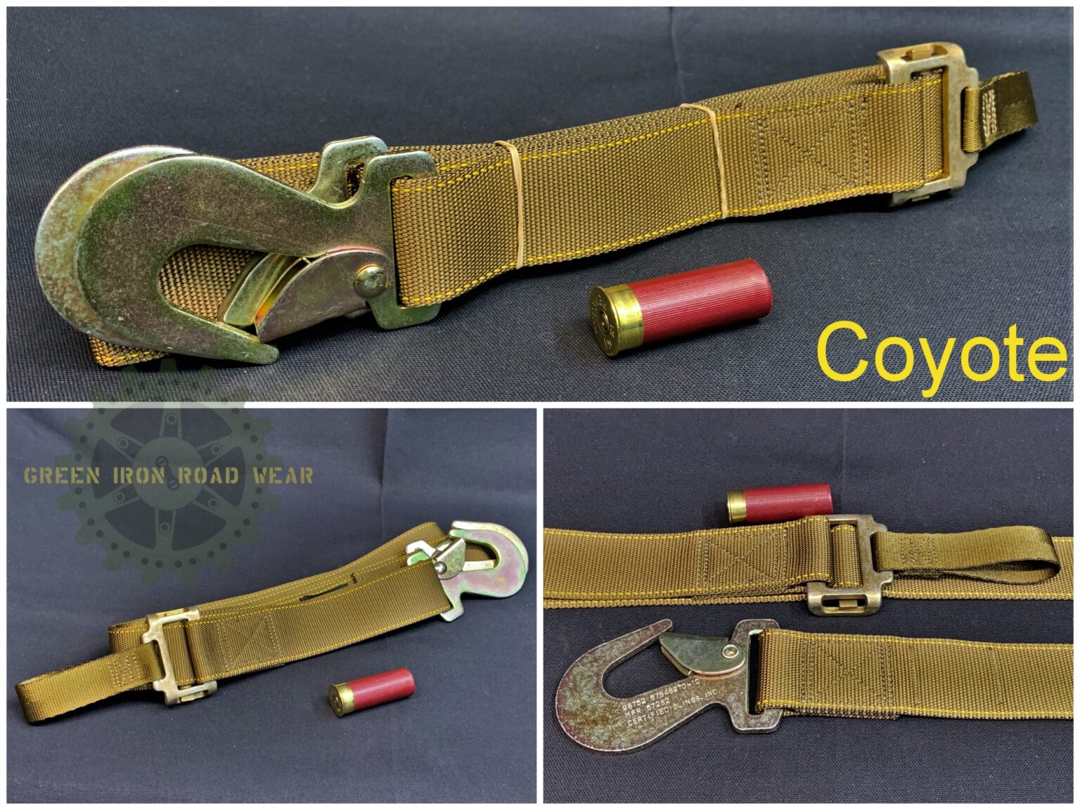 Troop Seat Safety Strap for Military Cargo Trucks | Green Iron Road Wear