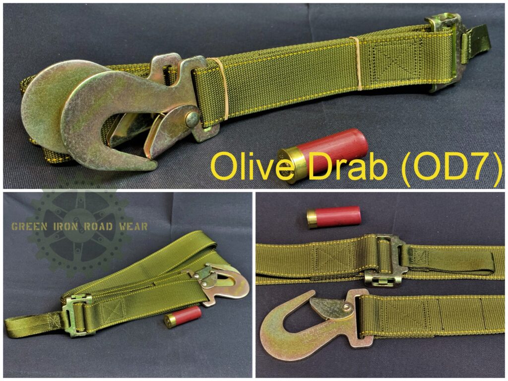 Troop Seat Safety Strap for Military Cargo Trucks | Green Iron Road Wear