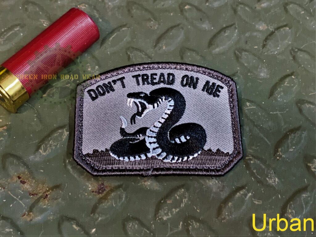 Don't Tread On Me Embroidered Morale Patch | Green Iron Road Wear